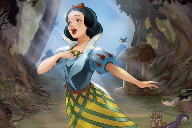 Blanche-Neige croque la pomme de Lorcana et arrive dans le chapitre 2
